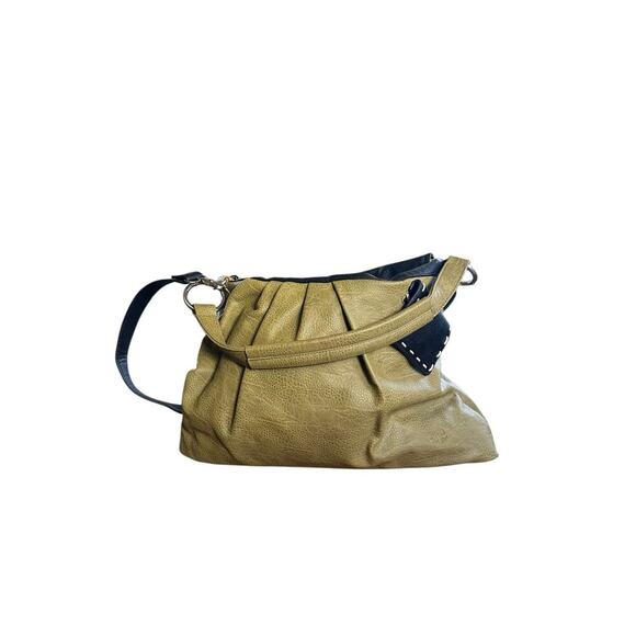 Espe | Bags | Espe Green And Black Vegan Leather Large Crossbody Purse ...